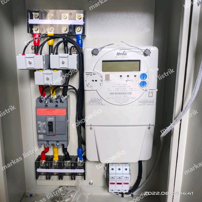 Jual kwh meter Itron NIAS 3PHASE CT - 5(10)A 3×220/440V,50HZ - MCCB 3P EZC - Kab. Bekasi - AM ...