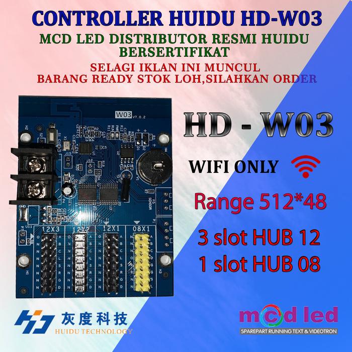 Jual KONTROLER RUNNING TEXT HUIDU HD W00 HD W02 HD W03 HD W04 SATU ...