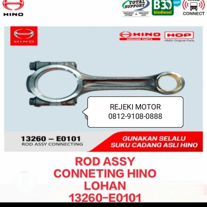 Jual ROD ASSY CONNETING HINO FM260TI HINO 500 13260-E0101 STANG PISTON ...