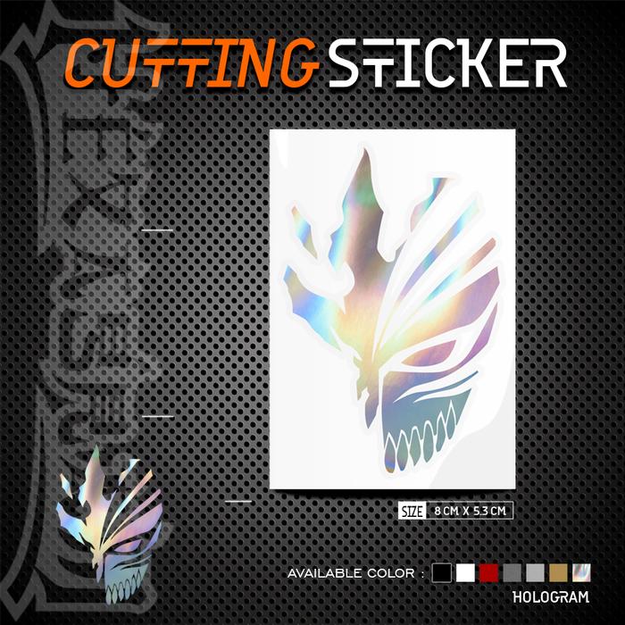 Jual Cutting Sticker Anime Bleach Ichigo Hollow Mask - Hologram - Kota ...