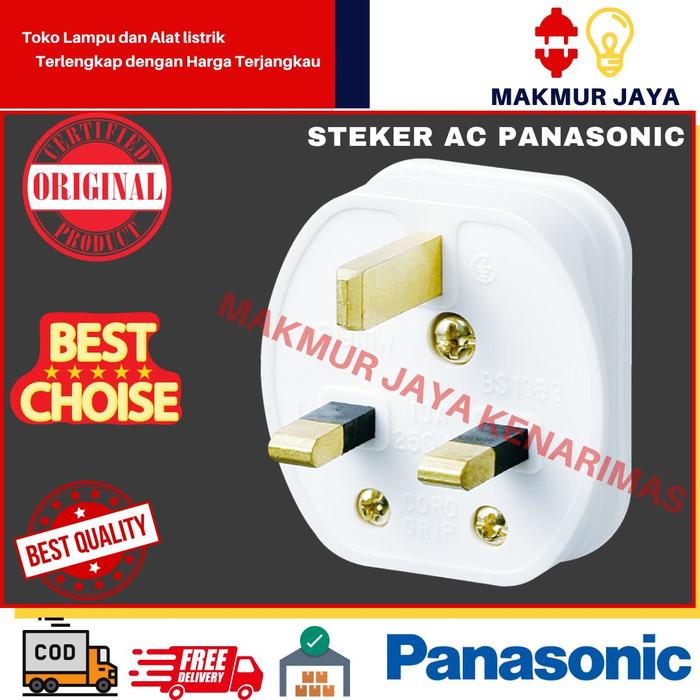 Jual Colokan Kaki 3 AC Panasonic/Steker Stopkontak AC Panasonic ...