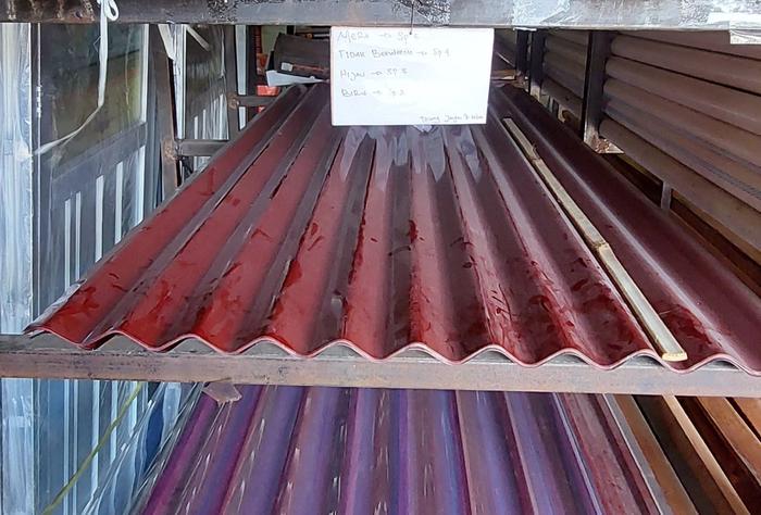 Jual SENG GELOMBANG WARNA SENG ATAP TEBAL 0,20 READY MANADO - Biru ...