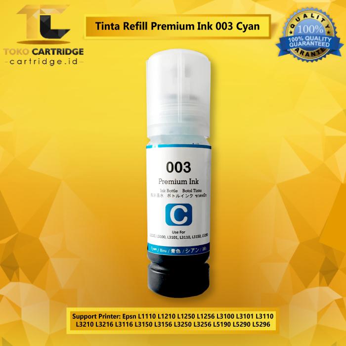 Jual Paket Tinta 2 botol Premium Ink 003 Printer Epson L1110 L3110 ...