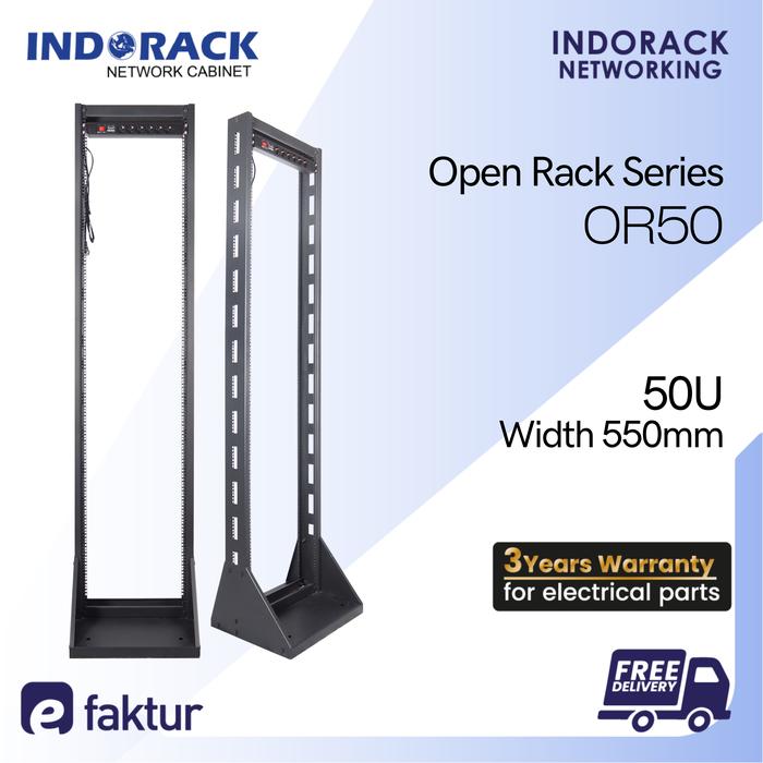 Jual Indorack Open Rack 50U Rack Server 19" OR50 Rak Server Modem ...