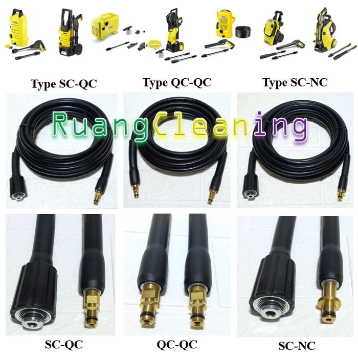 Jual Selang Karcher K1 K2 K3 K4 K5 3m 5m 10m 15m 20m 25m High Pressure ...