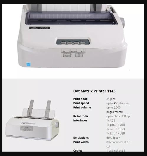 Jual Printer Tally DASCOM 1145 ( 450 CPS 24 Pin, DOT MATRIX - Jakarta ...