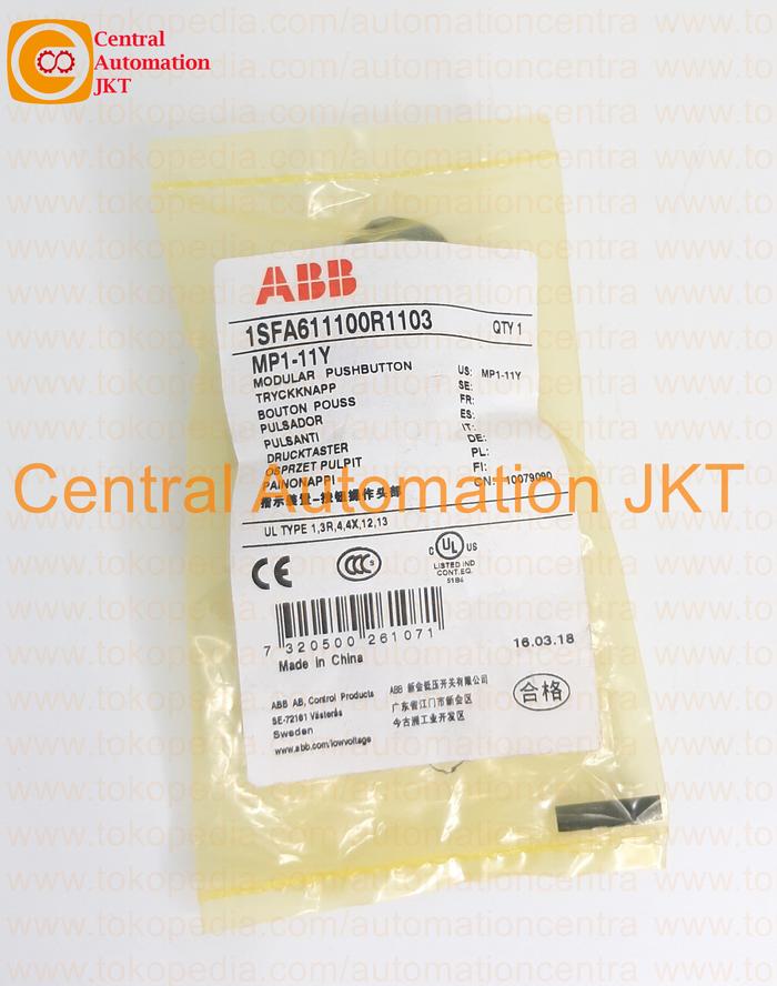 Jual Push Button ABB BUTTON MP1-11Y Modular Double MP1 11Y Kuning - Kota Batam - Central ...