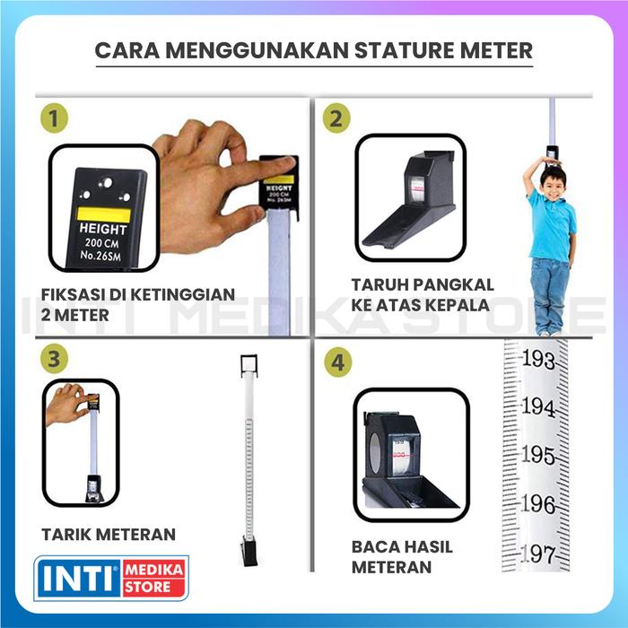 Jual Gea - Stature Meter Sh2a | Alat Ukur / Pengukur Tinggi Badan ...