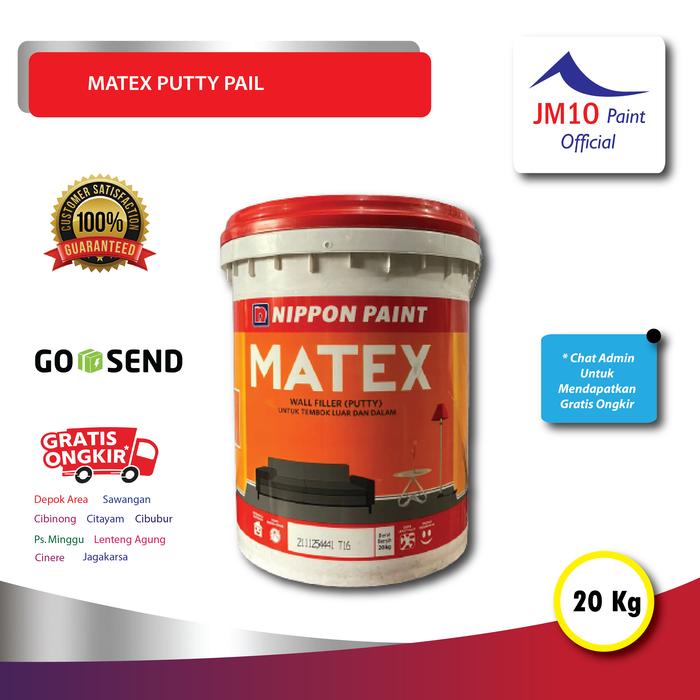 Jual Nippon Paint Matex Putty (Pail 20 Kg) - Kota Depok - JM10 Paint Official | Tokopedia