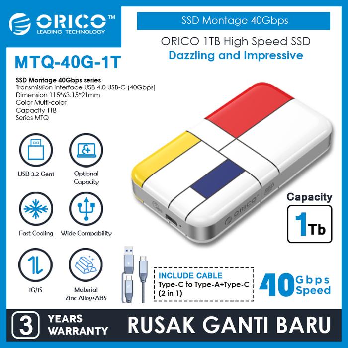 Promo ORICO 1TB High Speed Portable SSD Montage 40Gbps series - MTQ-40G-1T Cicil 0% 3x - Jakarta ...
