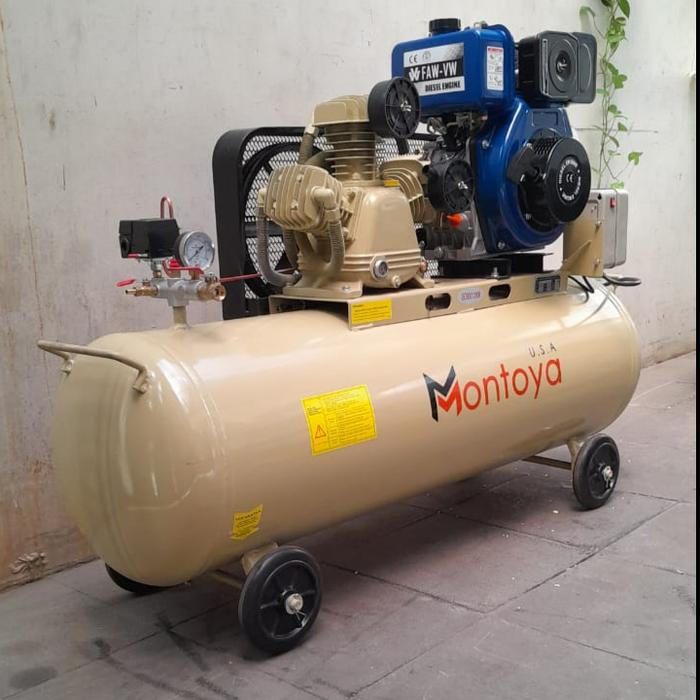Jual Kompresor angin MONTOYA 5,5 hp 5 tekanan tinggi Diesel FAW T0.33/ ...