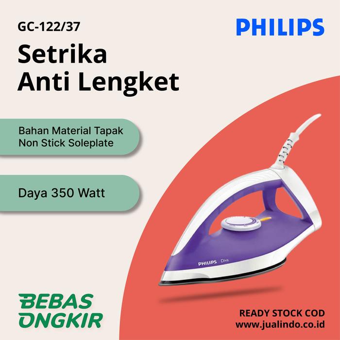 Promo Setrika Listrik Iron Philips GC122/37 / GC-122/37 Produk Terlaris - Jakarta Utara ...