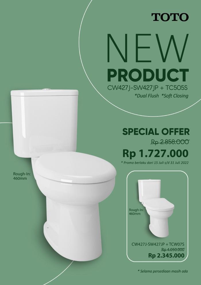 Jual KLOSET DUDUK TOTO CW 427 J // SOFT CLOSING - Kab. Bandung ...