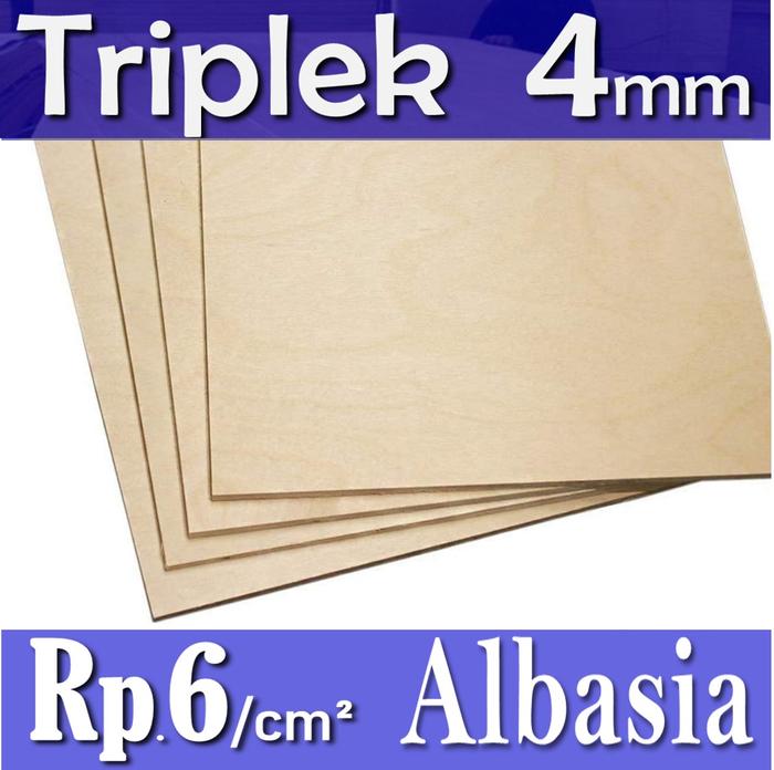 Jual Triplek 4mm Custom Harga/cm2 Plywood Multiplek 4mm (papan triplek ...