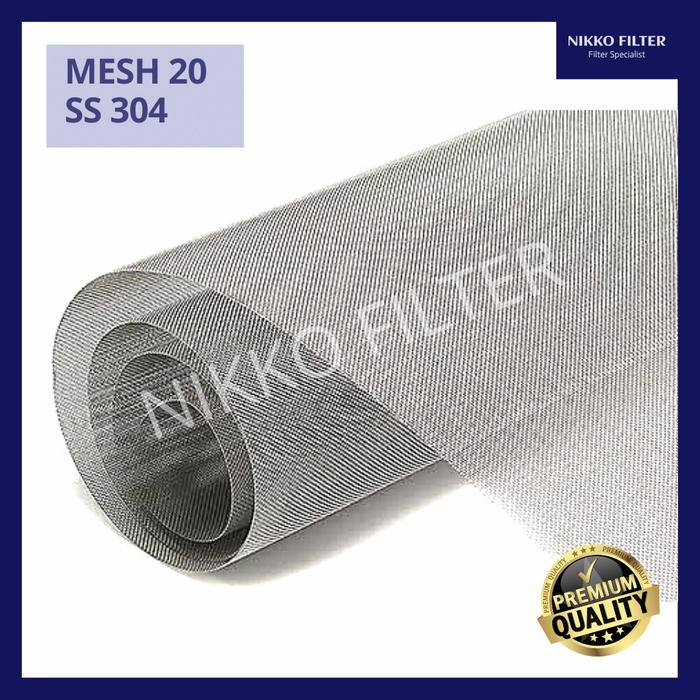 Jual Wiremesh 20 Saringan SS 304 1M / Kawat Nyamuk Wire Mesh Stainless ...