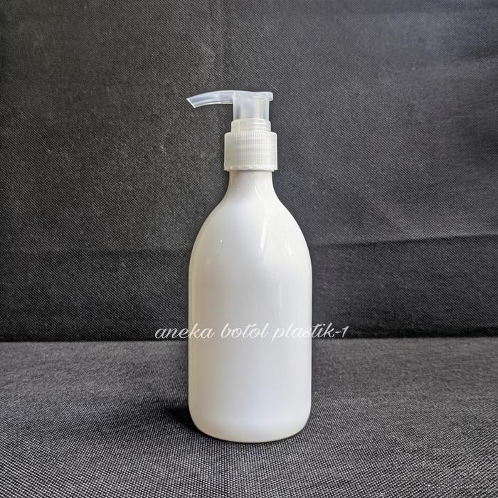 Jual Botol Pump 300ml Sabun Cair Pet Plastik Putih / Botol Pump 300 Ml - Tutup Bening - Kab ...