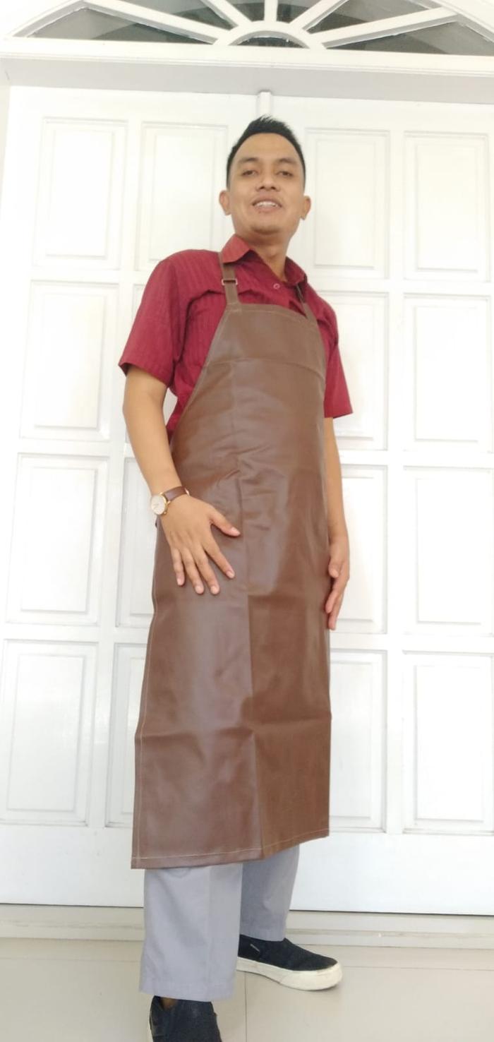 Jual Apron Celemek PVC Anti Air Waterproof cuci piring steam barista ...