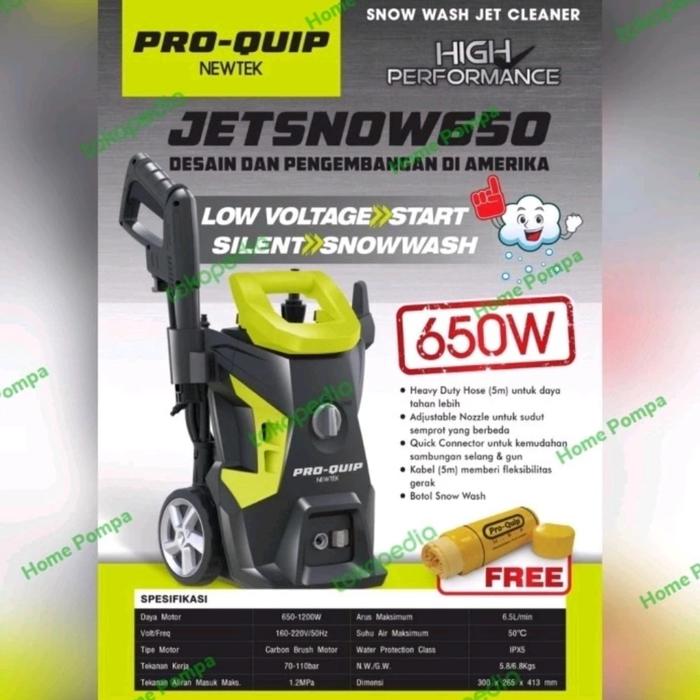 Jual POMPA AIR JET CLEANER MESIN CUCI MOTOR MOBIL JETSNOW 650 PRO-QUIP ...