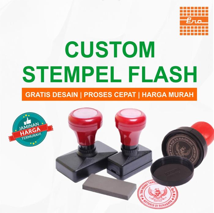 Jual STEMPEL FLASH WARNA CUSTOM (1 WARNA / 2WARNA / 3WARNA) - D28 - D40 ...