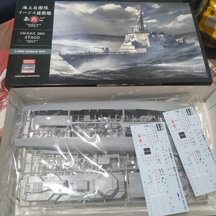 Jual jmsdf ddg atago 2017 destroyer 1/450 model kit hasegawa - Kota ...