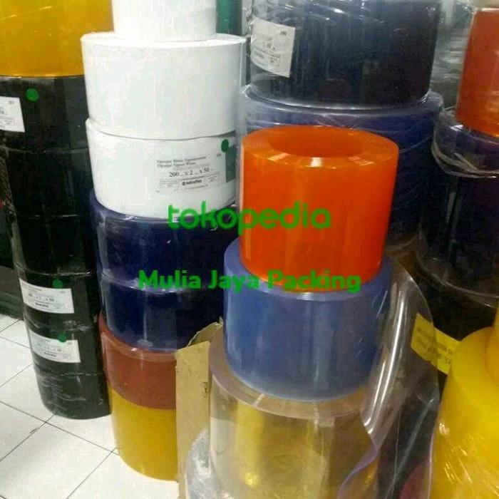 Jual Tirai Plastik PVC Strip Curtain Blue clear 2mm x 20cm x 100cm ...