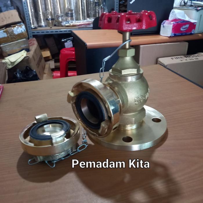 Jual Angle Valve / Hydrant Valve 2" Storz Full Brass - Jakarta Pusat ...