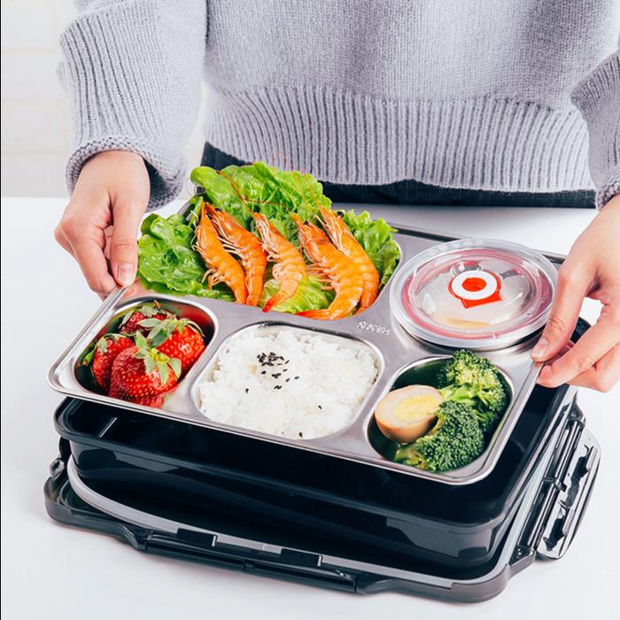 Jual Triple W 1200ml Lunch Box Bento Kotak Bekal Makan Siang Stainless ...