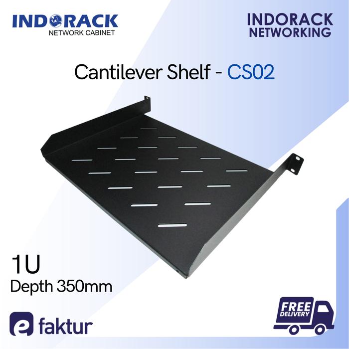 Jual Indorack Accesories Cantilever Shelf 1U Tatakan Rak Server Depth ...