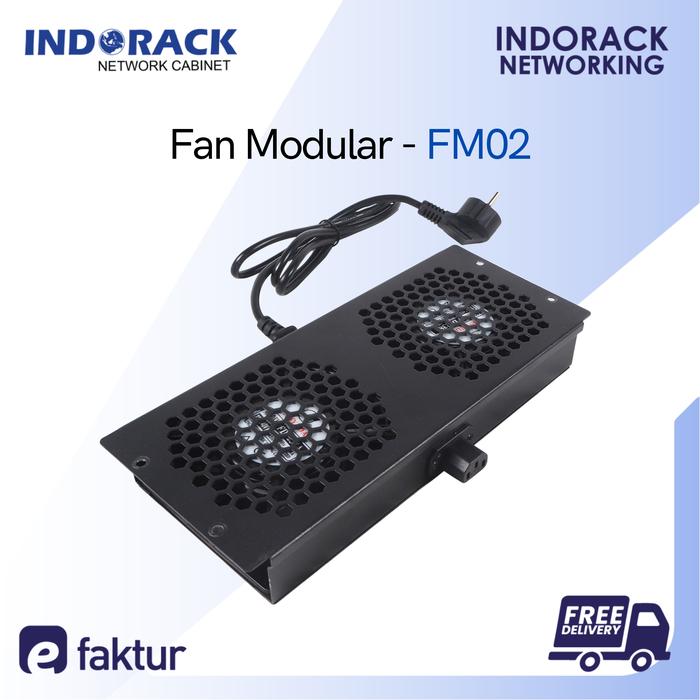 Jual Indorack Accesories Close Rack Modular W/ Fan 2 Fan Rack Cooling ...