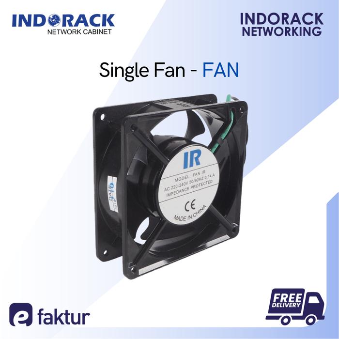 Jual Indorack Accesories Wallmount Rack Single Fan 12cm Rack Cooling ...
