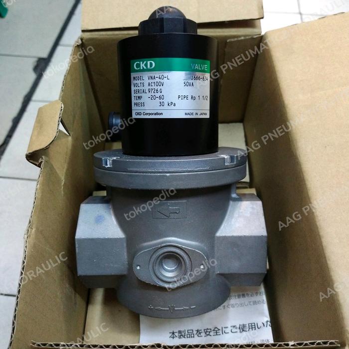 Jual SOLENOID VALVE CKD VNA-40-L 1 1/2" AC100V - Jakarta Barat - AAG ...