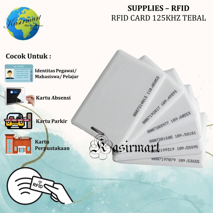 Jual Kartu Rfid 125Khz Tebal / Kartu Berlubang Rfid Proximity 125Khz ...