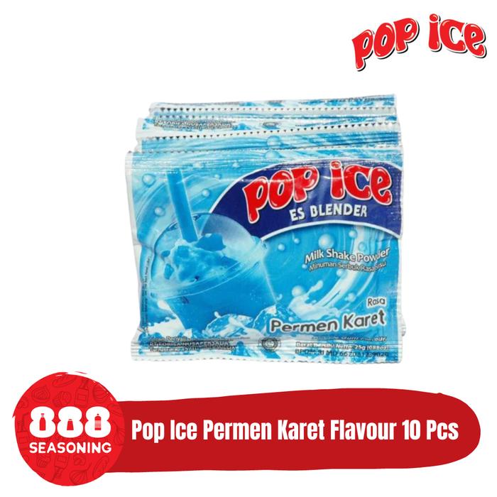Jual POP ICE PERMEN KARET BUBBLE GUM FLAVOUR 10 SACHET - Kota Surabaya ...