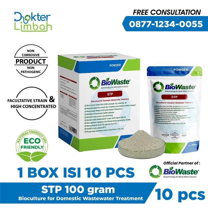 Jual Bakteri Pengurai Limbah Domestik Biowaste STP 1 Box (10Pcs@100g ...