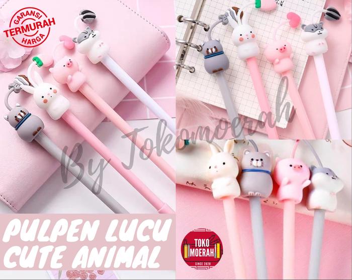 Jual PULPEN LUCU PEN IMUT BOLPEN MURAH CUTE ANIMAL PULPEN KELINCI ...