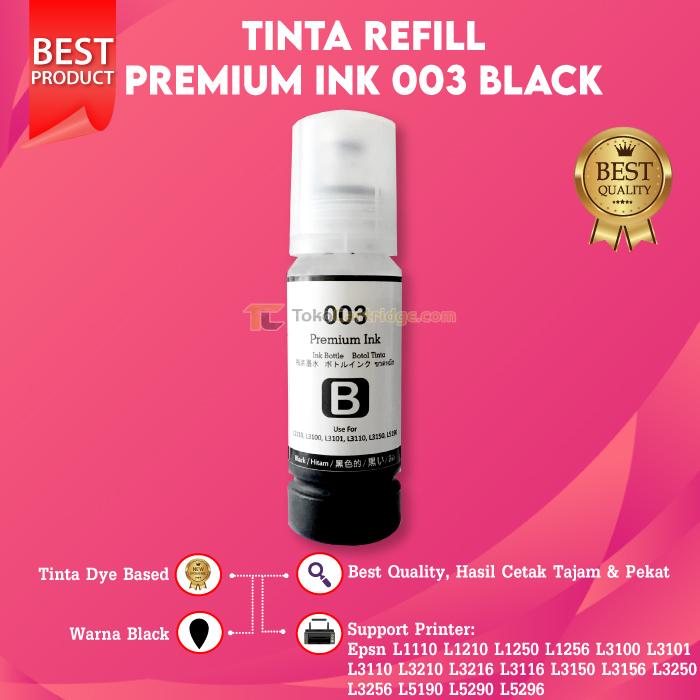 Jual Tinta Refill 003 Printer Epson L1110 L3210 L3110 L3210 L5190 L5290 ...