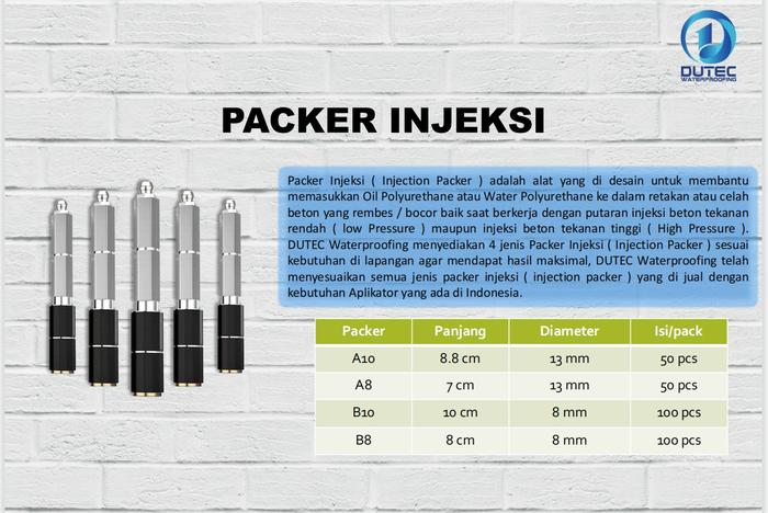 Jual DUTEC Peker Injeksi PU Epoxy / Injection Packer Beton B8 100pcs ...