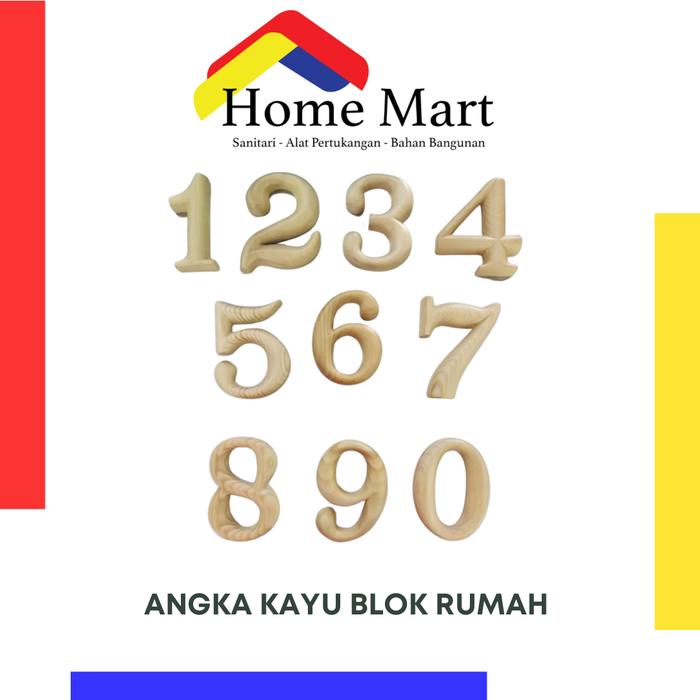 Jual Huruf Alphabet Angka Kayu Blok Nomor Rumah Wooden Letter - Jakarta ...