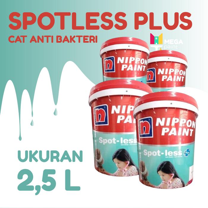 Jual CAT SPOTLESS PLUS ANTI BAKTERI 2.5 L NIPPON PAINT CAT ANTI COVID ...