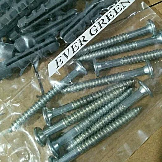 Jual Fiser S-10 + Baut Sekrup (1pak 10set) pakai mata bor tembok/beton 10mm - Kota Bandung ...