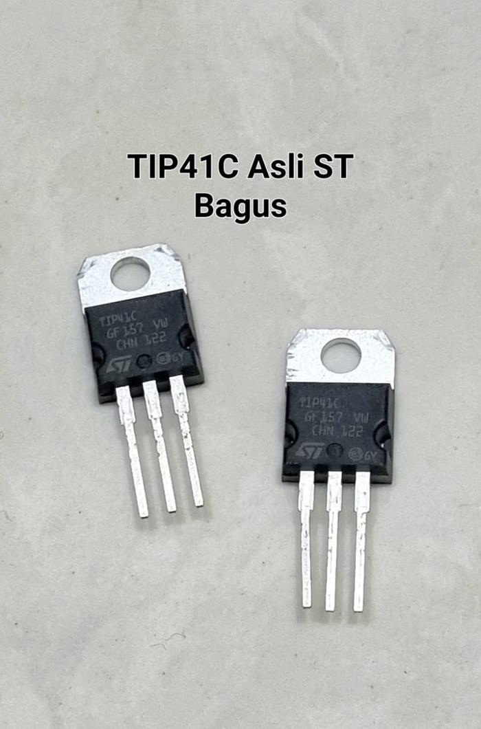 Jual Transistor TIP41 TIP42 ASLI ORGINAL ST Transistor TIP41C TIP42C ...