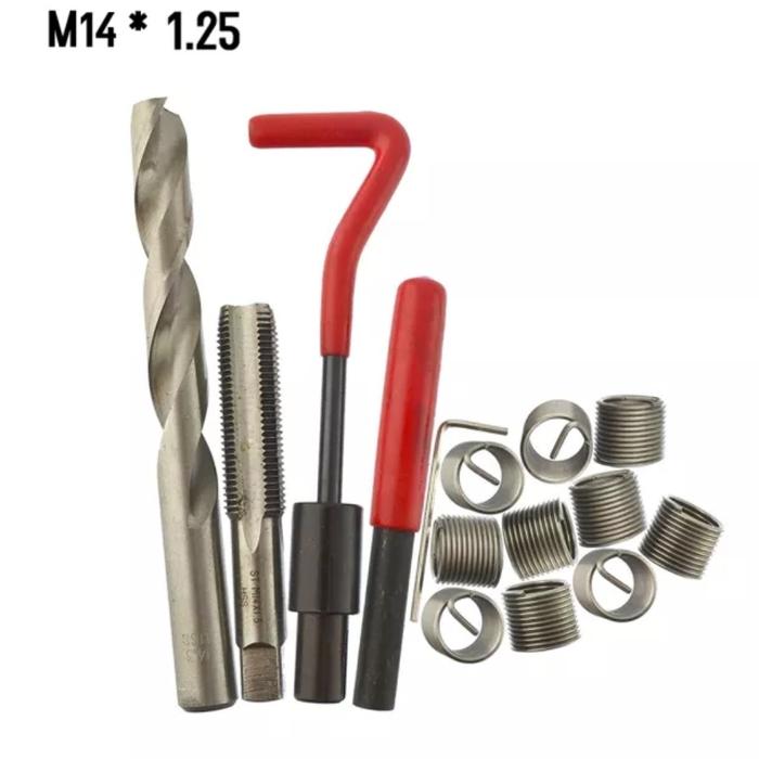 Promo 1 set recoil M14 x 1.25 alat perbaikan drat baut 19 verbos m14x1 ...