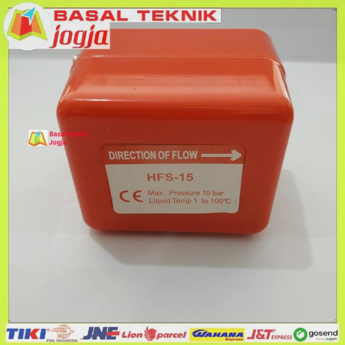 Jual Flow Sensor Aliran Air Pipa Water Pump Flow Switch Control HFS 15 ...