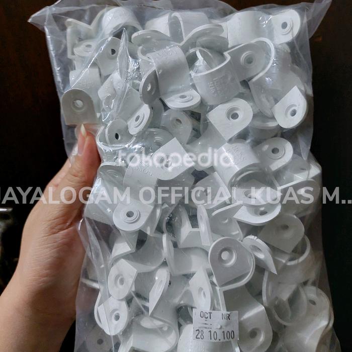Jual Klem pipa conduit BOSS kabel putih 20mm 1/2" - Kota Yogyakarta ...