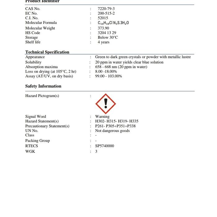 Jual methylene blue Himedia® 25G - Kota Depok - MULTICHEM | Tokopedia
