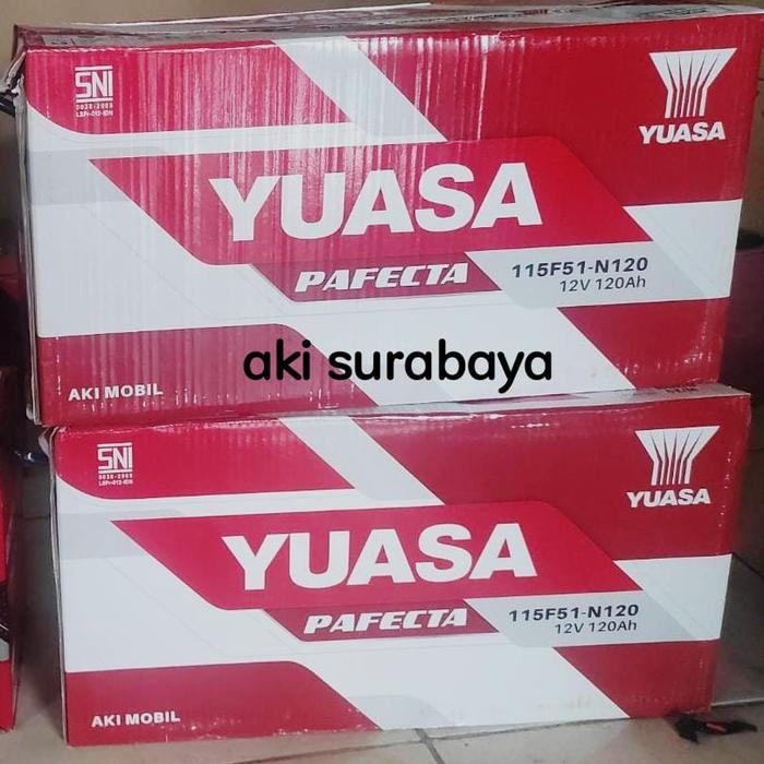 Jual Aki Basah Mobil / Accu Yuasa Pafecta N 120 12v 120Ah 115F51 Yuasa N120 - Kota Surabaya ...