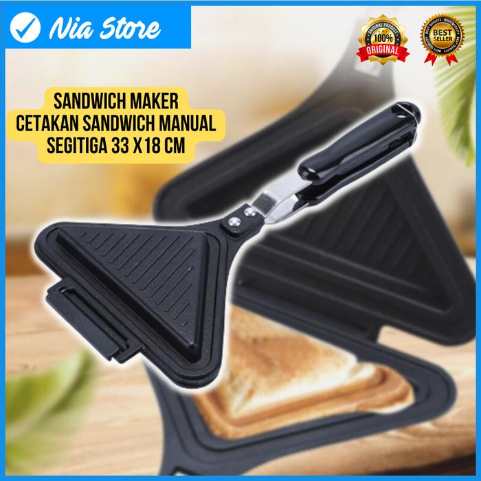 Jual Cetakan Pemanggang Roti Sandwich Maker Segitiga Toaster Manual ...
