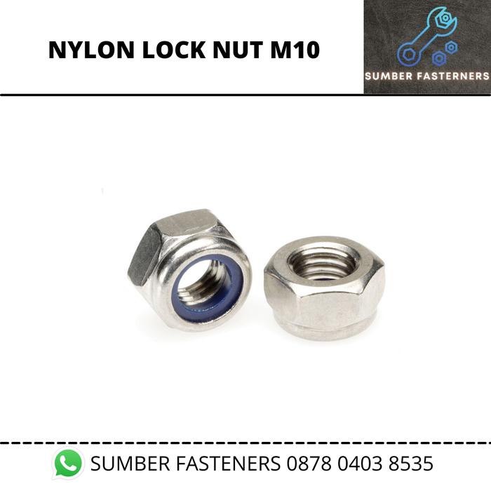 Jual Nylon Lock Nut M10 Galvanis/Besi Putih - Jakarta Utara - SUMBER ...