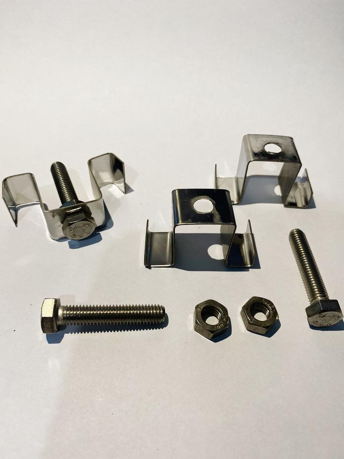 Jual Clamp Grating Clip, Klem Penjepit Stainless Type C c/w Bolt, Nut ...