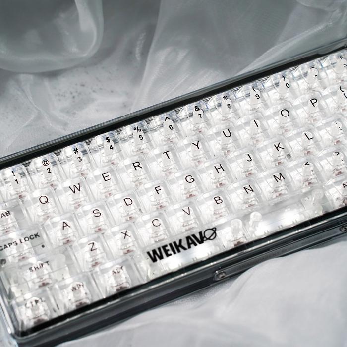 Jual Transparant glass Keycaps Weikav not Lofree 1% keyboard - Kota ...